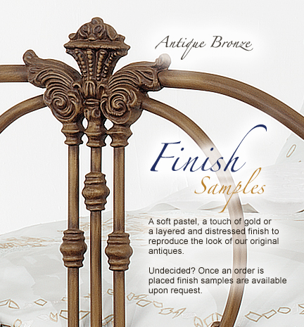 American Iron Bed Co., Finish Choices for Antiques